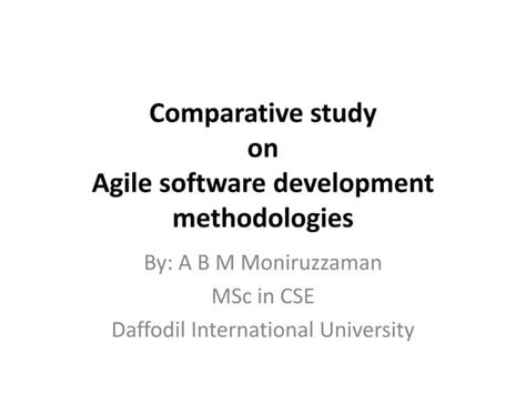 Agile Software Development