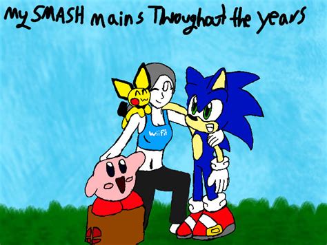 Smash Brothers Mains Throughout The Years By Klohedge On Deviantart