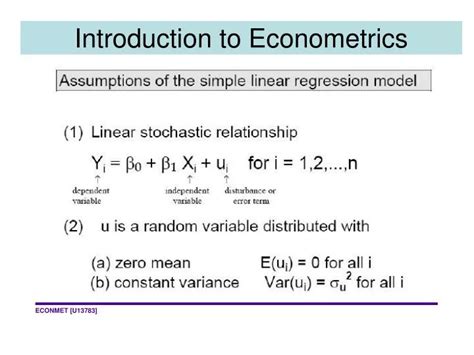 PPT Introduction To Econometrics PowerPoint Presentation Free Download ID 1136970