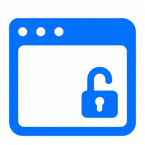 Web Unlock Browser Icon