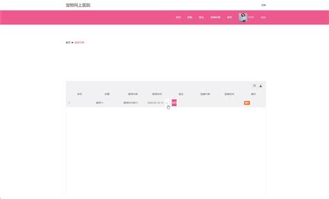 基于ssm宠物网上医院 Csdn博客