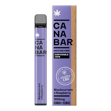Blackcurrant Raspberry Canabar™ Disposable Cbd Vape Device