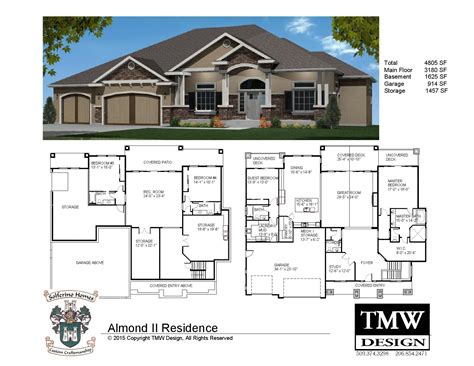 One Story House With Basement Plans House Plans