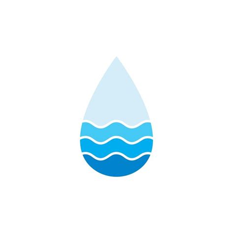 Goutte Deau Icône Illustration Vectorielle Vecteur Premium