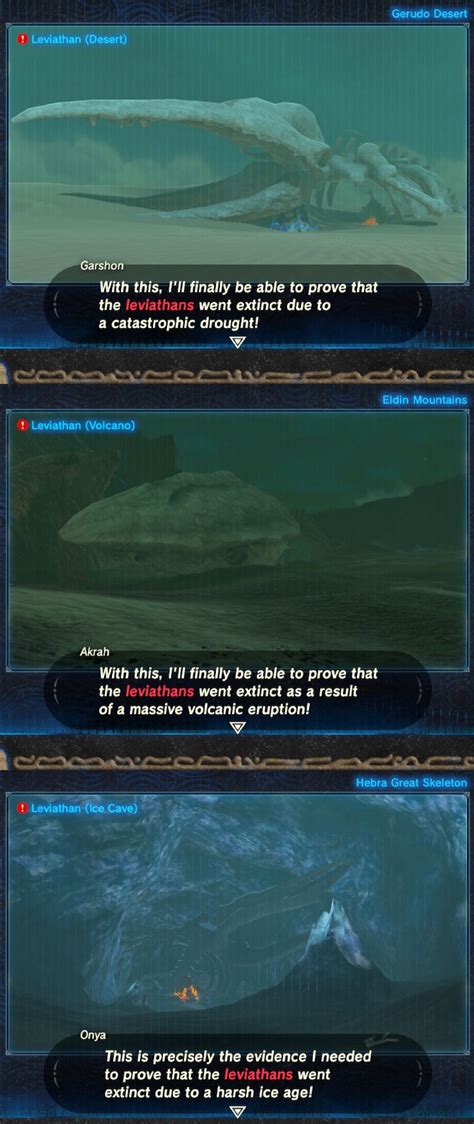 Garshon Akrah And Onya Theorize How The Leviathans Died In Breath Of The Wild Album On Imgur