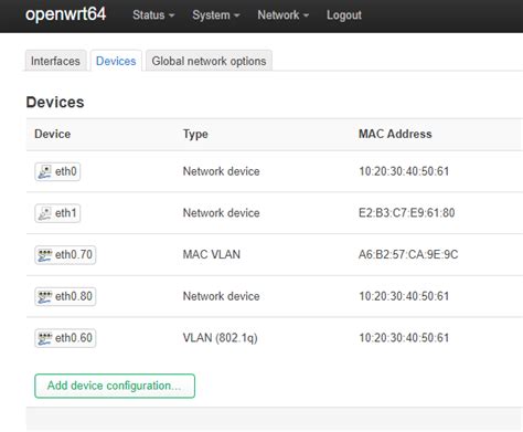 Ipvlan Macvlan Connectivity From Local Network Network And Wireless Configuration OpenWrt Forum