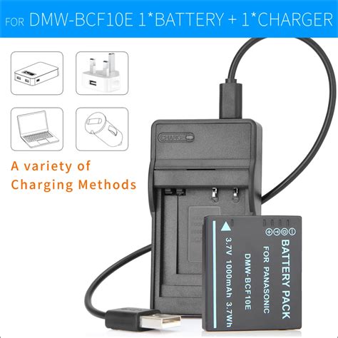 Dmw Bcf10e Li Ion Rechargeable Camera Battery Charger For Panasonic