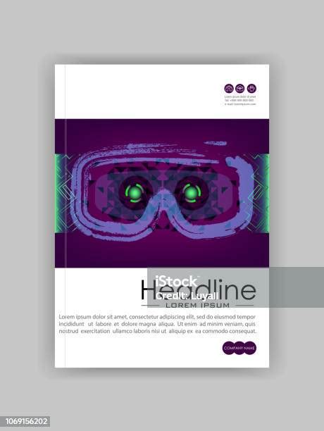 Hud Gui 배너 디자인 요소 기술 배너 디스플레이 모니터 미래의 사용자 커버입니다 Infographic 메뉴 Ui에 대 한 Vr Vr 고글 홀로그램 헤드셋입니다 게임