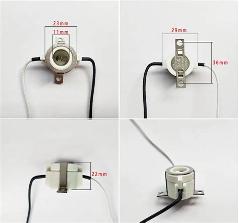 Honeyfly E11 Socket Base 250v 2a For Led Bulb Halogen Lamp Adapter Ceramic Holder Base Wire