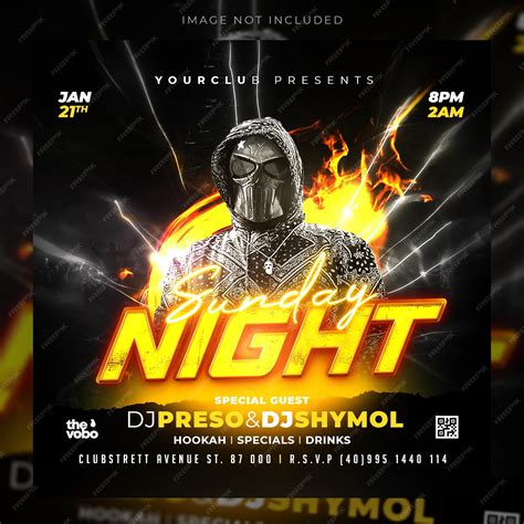 파티 전단지 나이트 클럽 전단지 클럽 전단지 음악 전단지 여름 전단지 아티스트 전단지 Dj 전단지 Psd 프리미엄 Psd 파일