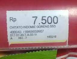 Price Tag Label Harga Barang Di Alfamart Rak Gondola Minimarket Supermarket Rak Toko