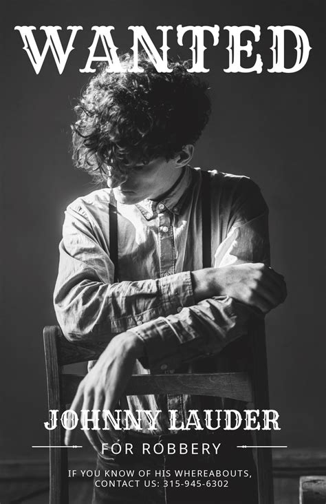 Wanted Poster Template Publisher