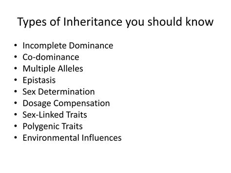 PPT Review Ch 11 Complex Patterns Of Inheritance PowerPoint
