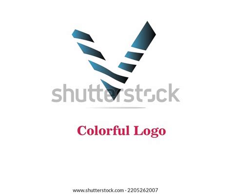 Initial Aphabet V Letter Type Logo Stock Vector Royalty Free