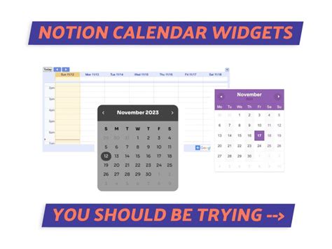 Notion Calendar Widget 4 Widgets For Serious Planners Focused Bee