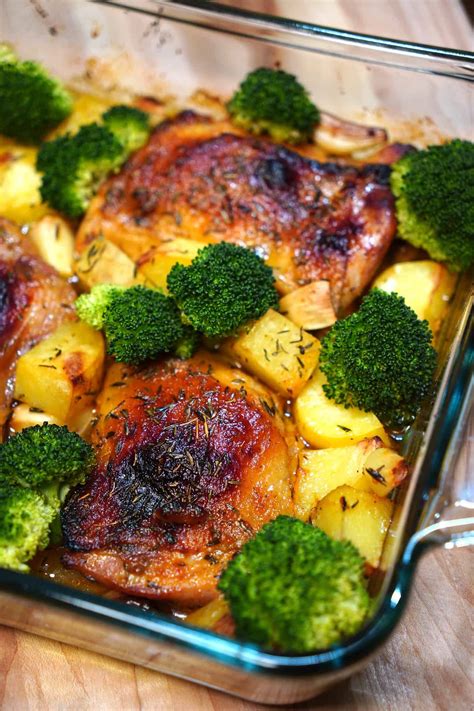 Honey Mustard Baked Chicken Thighs Wikisizzle
