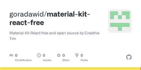 Github Goradawidmaterial Kit React Free Material Kit React Free And