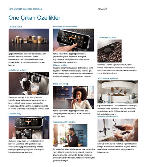 Philips LatteGo EP5443/70 Tam otomatik espresso makinesi Fiyatı