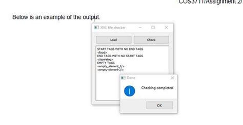 Solved Write A GUI Program That Will Parse An XML File To Chegg