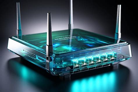 Premium Vector Wireless Router For Internet Connections The View From The Rear Side Isolate On