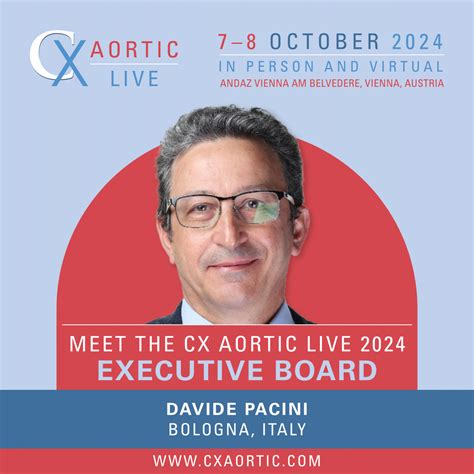 Meet The CX Aortic Live Executive Board Dr Davide Pacini CX Aortic