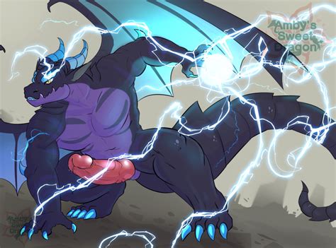 Rule 34 Ambysweetdragon Anthro Balls Dragon Electric Electricity