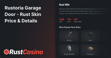 Rustoria Garage Door Rust Skin Price And Details