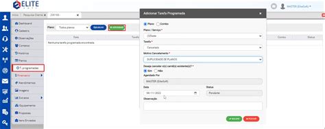 Módulo Web Cliente Tarefas Programadas Br