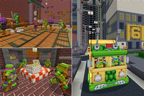 Minecraft X Teenage Mutant Ninja Turtles DLC Revealed Here S A First