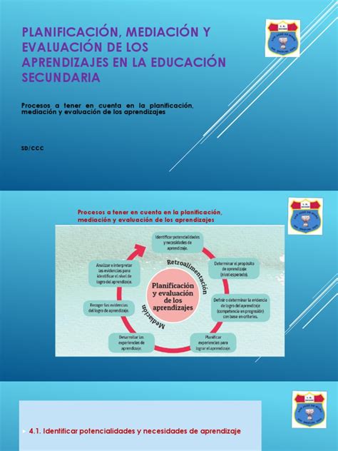 Planificación Mediación Y Evaluación De Los Aprendizajesppt Pdf