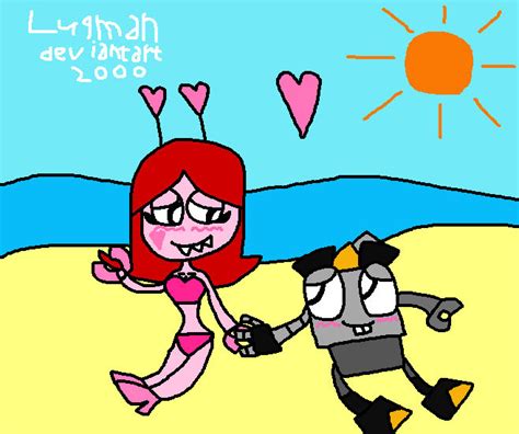Mixels Sakura X Krader At Beach By Luqmandeviantart2000 On Deviantart