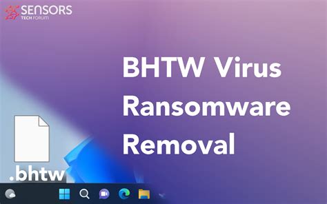 BHTW Virus Ransomware Bhtw Files Remove Decrypt