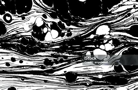흑인과 백인 액체 짜임새입니다 수채화 손으로 그린 마블 일러스트입니다 추상적인 벡터 배경입니다 흑백 대리석 패턴입니다 0명에 대한 스톡 벡터 아트 및 기타 이미지 Istock