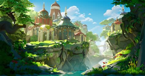 Breakdown Stylized Fantasy Valley Where Elves Live