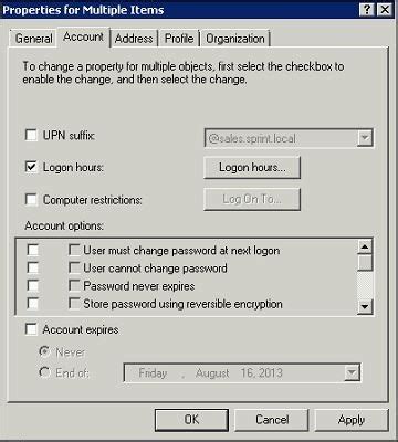 How To Set Logon Hours In Active Directory