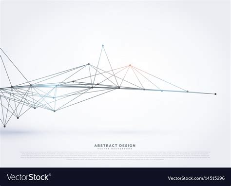 Abstract Polygonal Wireframe Mesh Background Vector Image