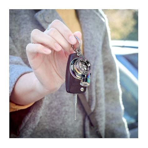 Car Metal Keychain Sound Turbo Key Plain Bearing Spinning Model Turbine