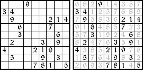Sudoku Stock Vector Illustration Of Logic Answer Solution