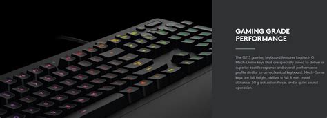 Logitech G213 Prodigy Rgb Wired Gaming Keyboard Dedicated Media Controls Spill Resistant