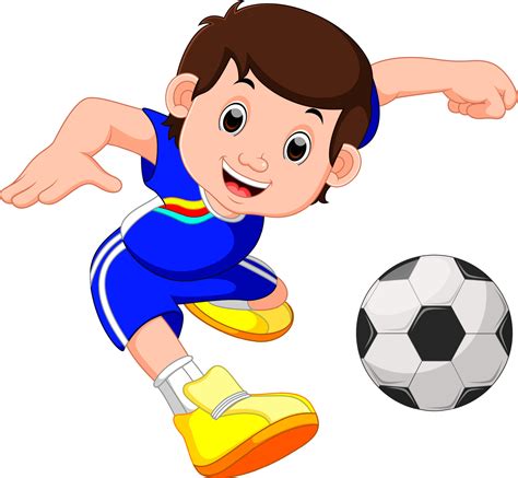 Desenho De Menino Jogando Futebol 8021867 Vetor No Vecteezy