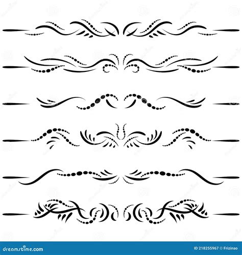 Text Separators Decoration Vector Set 76040220