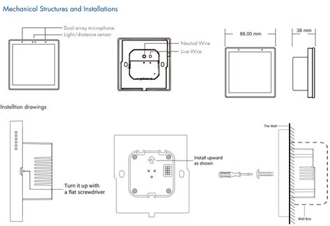 TWZS1 WiFi Tuya Zigbee Smart Home Control Wall Panel