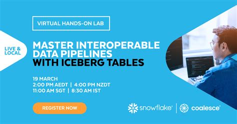 Virtual Hands-on Lab: Master Interoperable Data Pipelines with Iceberg Tables - Snowflake