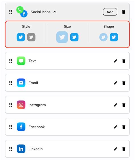 Add Social Icons Help Docs Konect