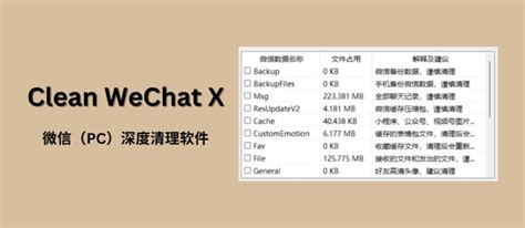 Clean WeChat X 微信PC深度清理软件 小众软件