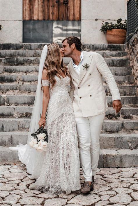 Elegant Mermaid Lace Sweetheart Beach Wedding Dresses Boho Bridal