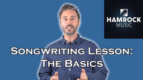 How To Write A Song Songwriting Basics YouTube