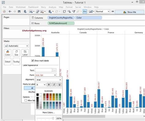 how to add data labels in tableau reports