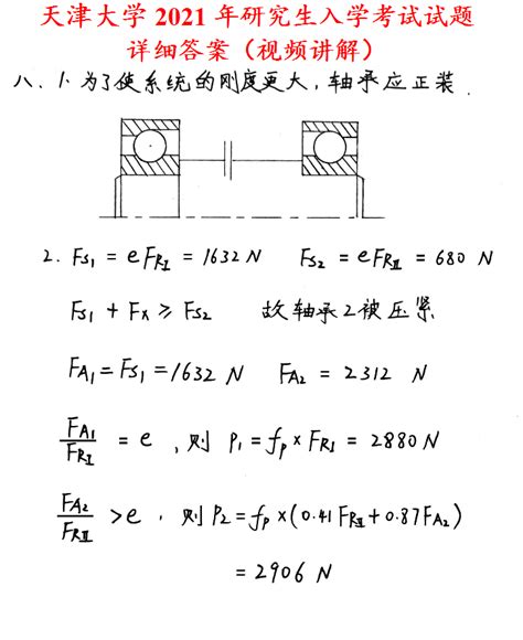 天津大学803机械原理与机械设计考研真题答案天大网学天地机械车辆工程 企业官网