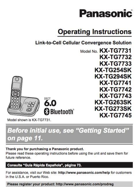Panasonic Kx Tga470 Operating Instructions Zofti